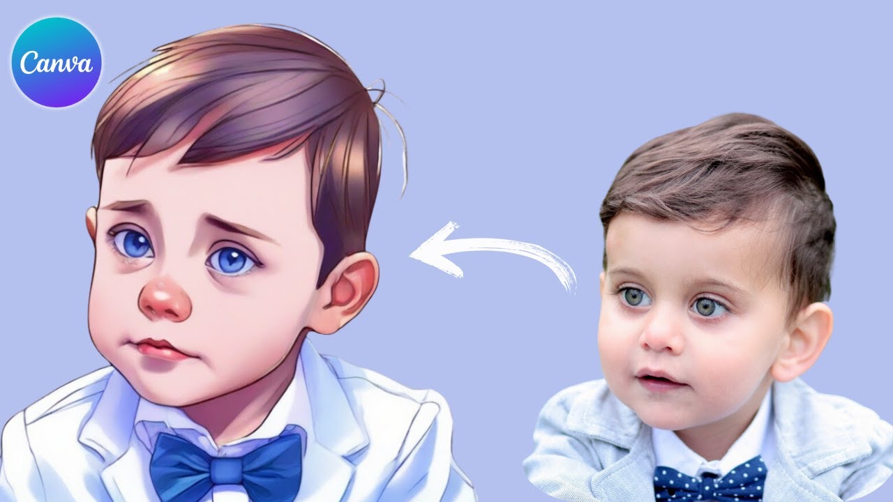 How To Turn Photo To Anime Character : Canva Tutorial - YouTube
