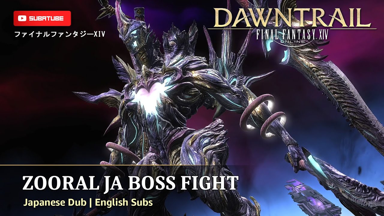 ZORAAL JA EVERKEEP Boss Fight Full Cutscene - Japanese Voice English ...