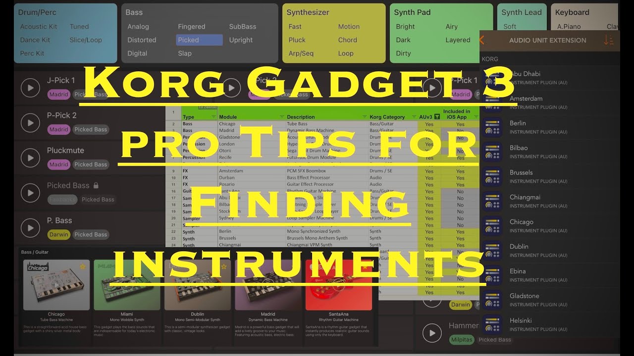 Korg Gadget 3 for iOS: Pro Tips for Finding Instruments and Sounds ...