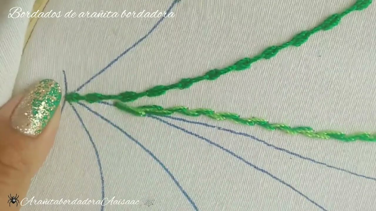 8 PUNTADAS PARA BORDAR TALLOS Y GUIAS/ BORDADO PARA PRINCIPIANTES/ HAND ...