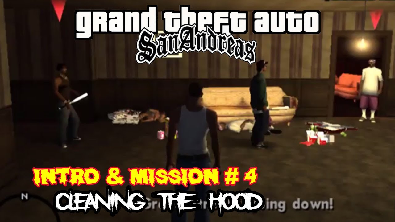 GTA San Andreas pc games Mission # 4 Cleaning the Hood if gaming - YouTube