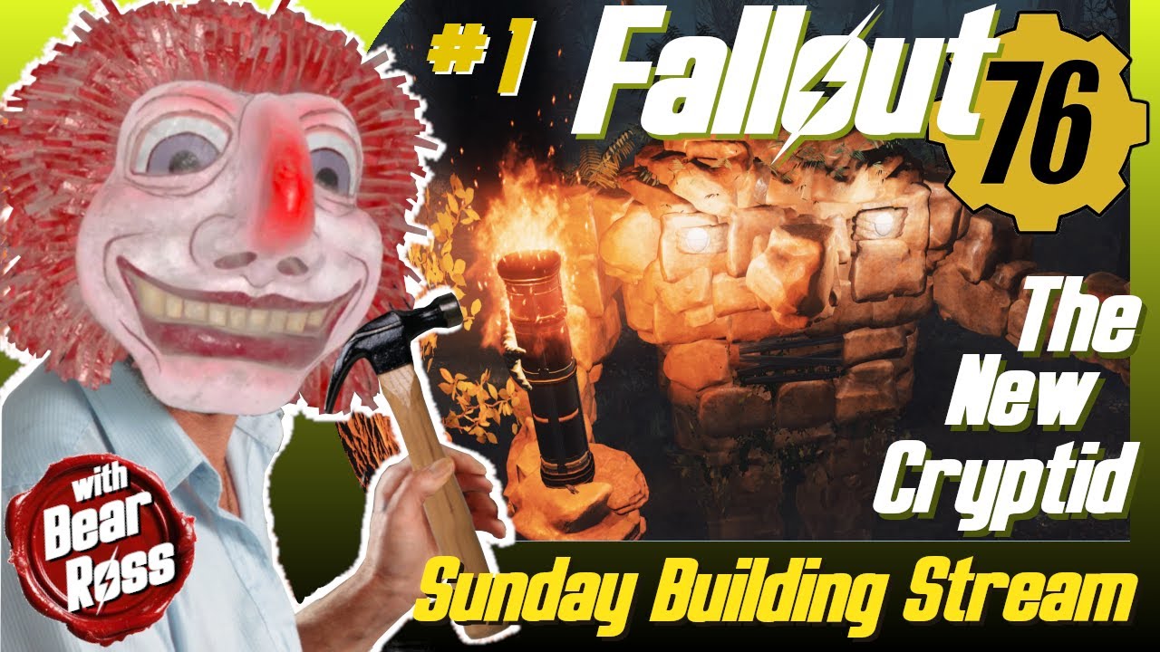 Fallout 76 Let's Build a Camp: Mossfoots Friend - a new Cryptid 🔴 - YouTube