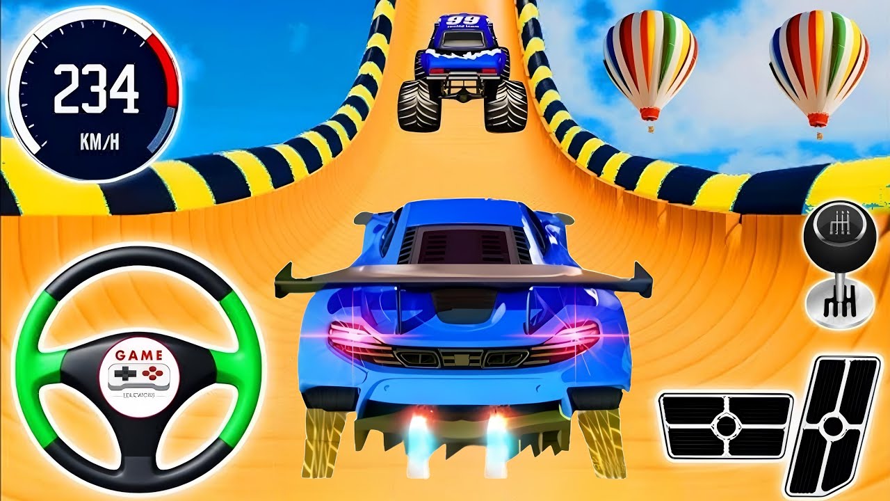 Extreme Nitro Racing - Car Games | Mega Ramp Car Stunt Game | Android ...