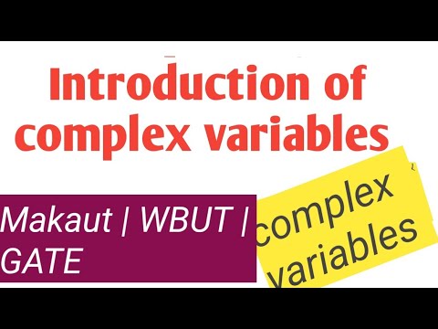 Introduction of complex variables |complex variables |GATE MATHS |Makaut |WBUT - YouTube