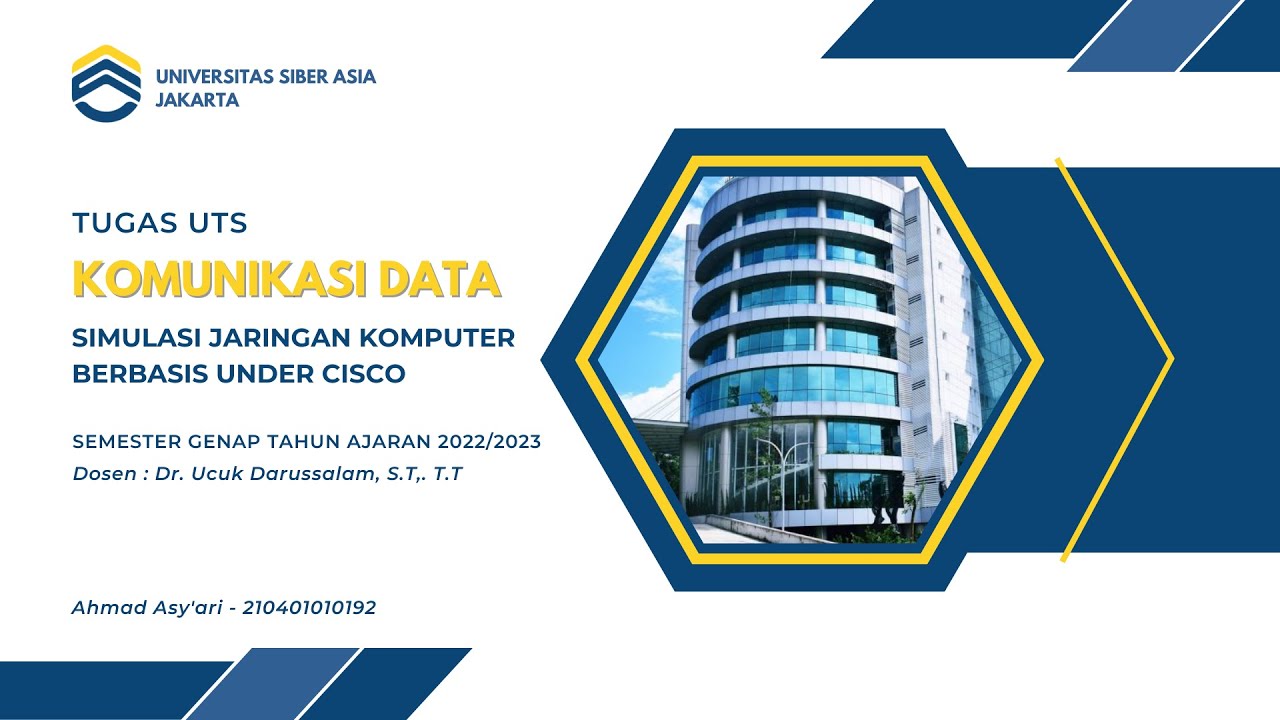 SIMULASI JARINGAN KOMPUTER BERBASIS UNDER CISCO | Tugas UTS Komunikasi ...