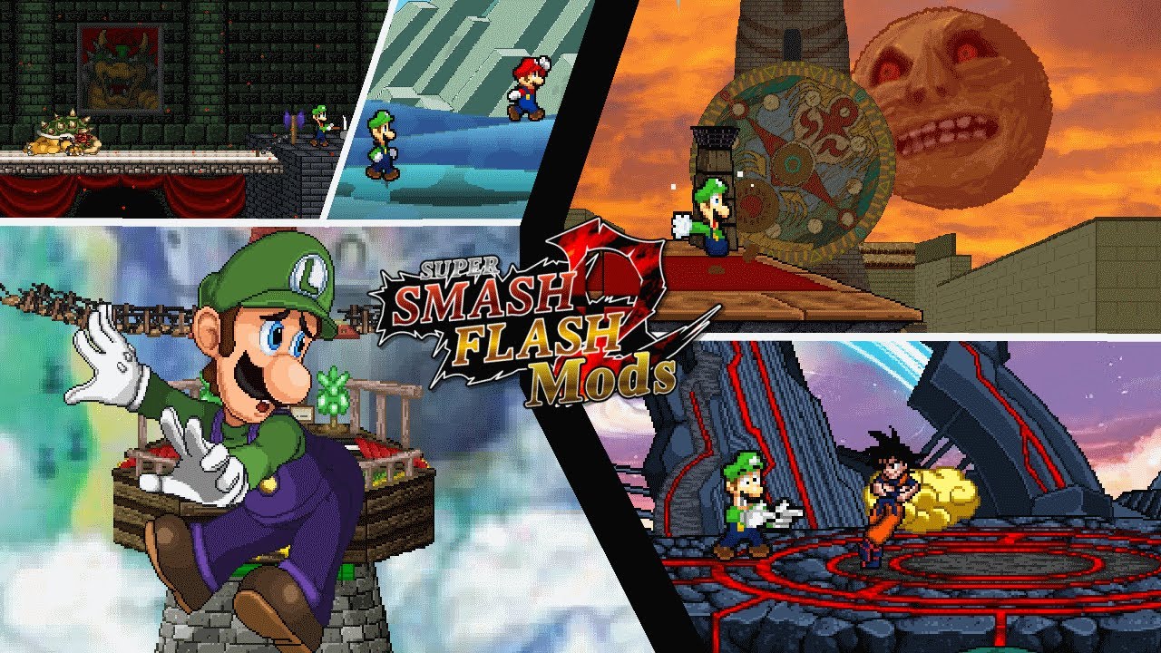 SSF2 Mods: Showcase Luigi Resprites v1 by (DonVagabund 000) - YouTube