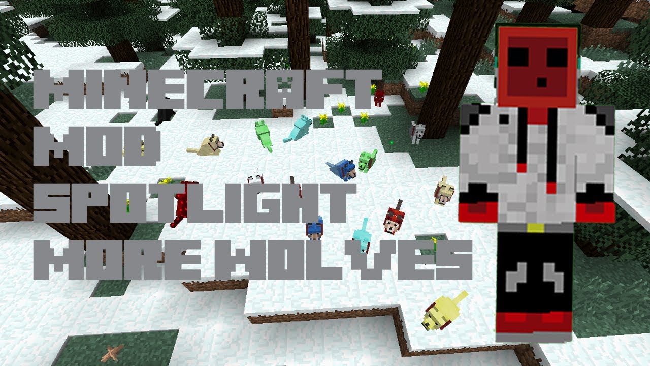 Minecraft More Wolves Mod - YouTube