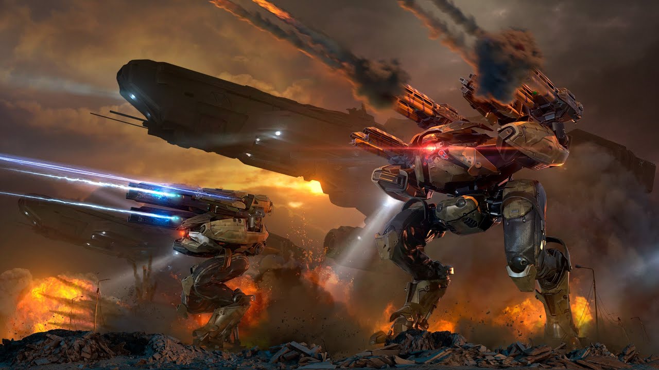 War Robots Main menu Backround SFX (no music) | EXTENDED - YouTube