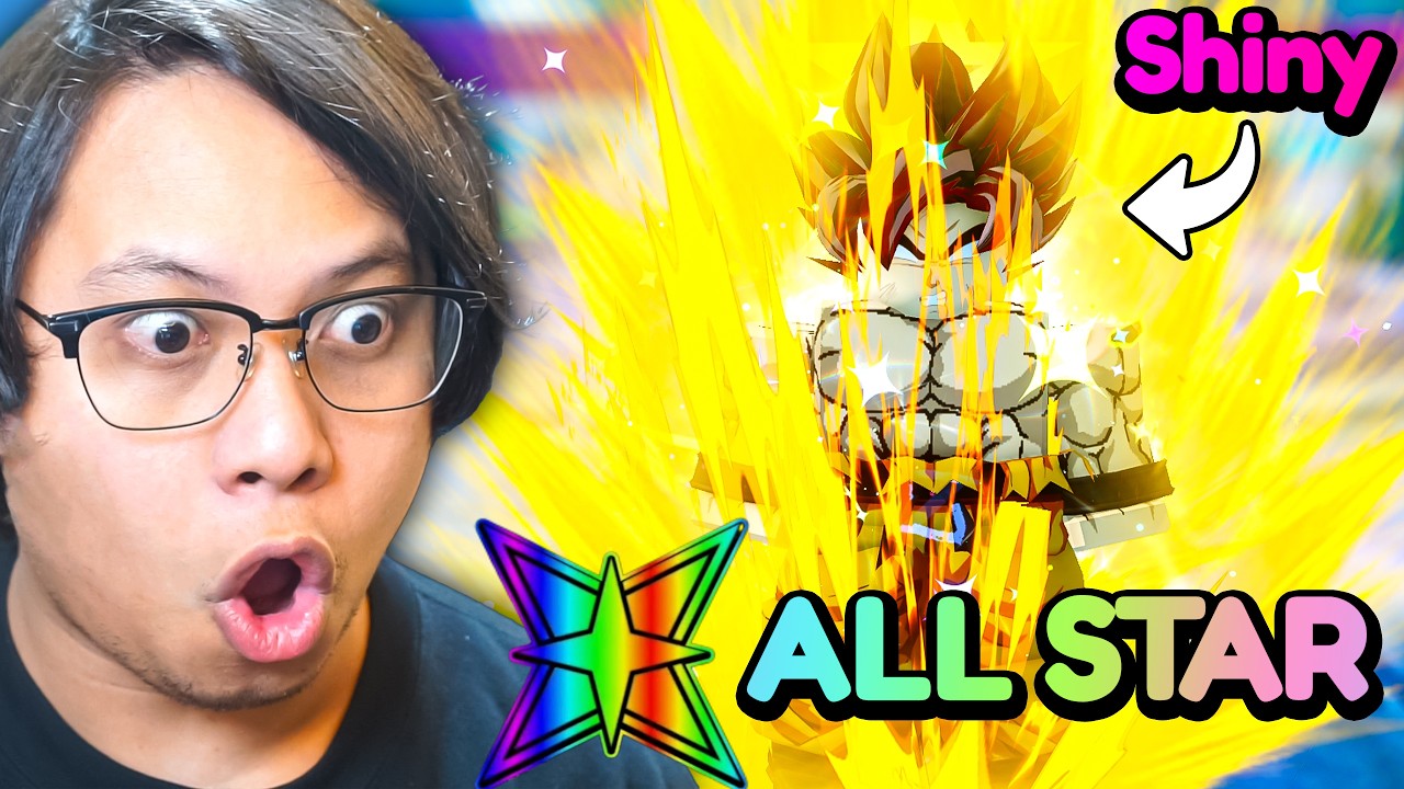 Getting SHINY ALL STAR GOKU Max Stats in All Star Tower Defense X ...