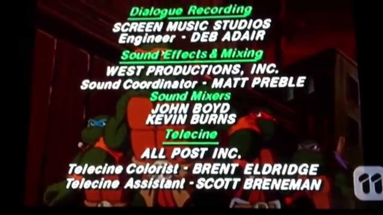 Teenage Mutant Ninja Turtles Closing (1994)/ Fred Wolf Films (1994 ...