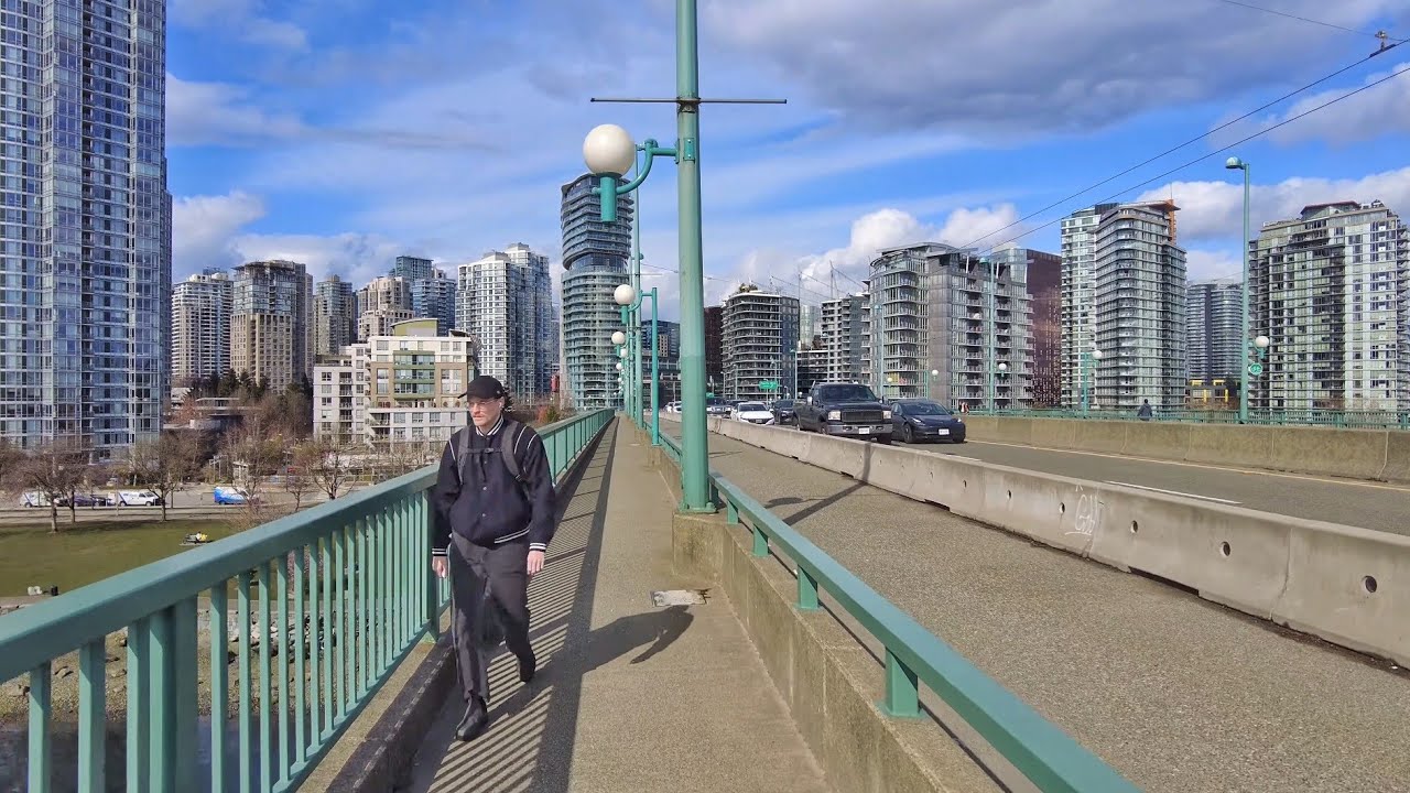 Vancouver Walk - Cambie Street Bridge - YouTube