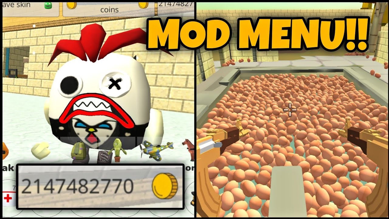 😱 Trying some amazing features of mod menu in chicken gun 4.1.0 ...