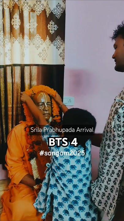 Prabhupada भी आ गए #sangam2025 में #bts 4 - YouTube