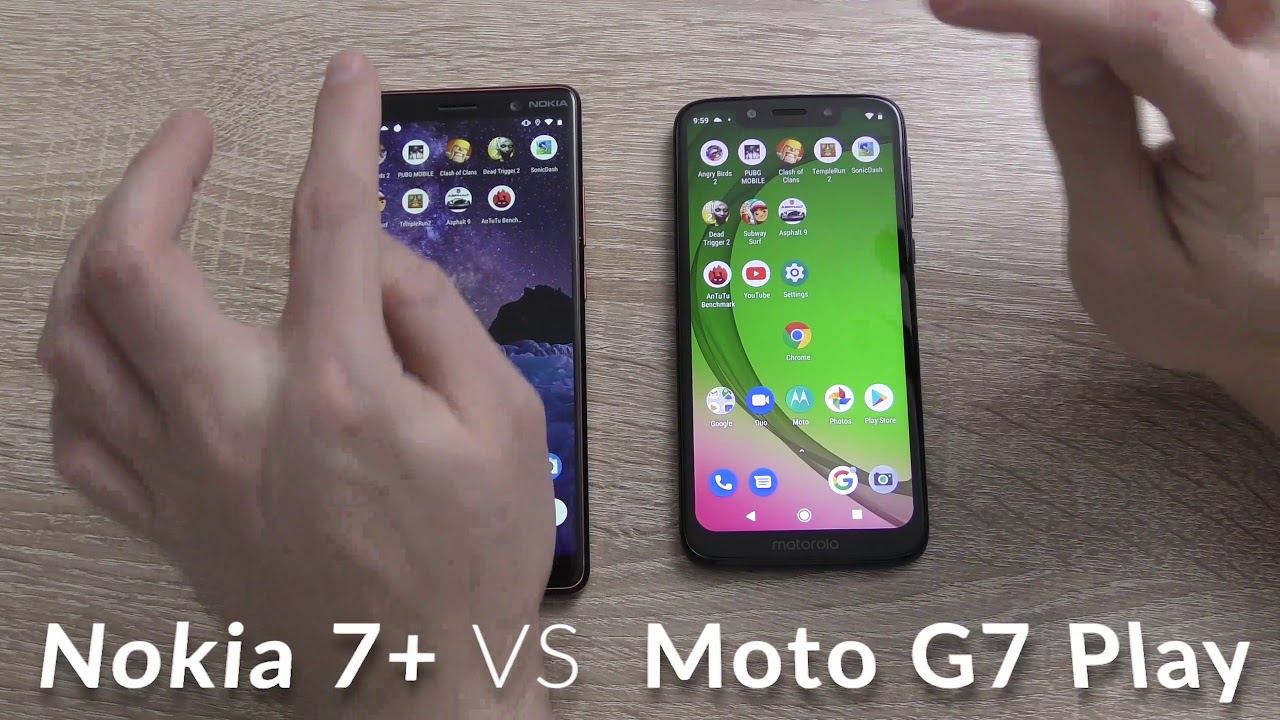 Nokia 7 Plus vs Motorola Moto G7 Play: Comparison - speed test and ...
