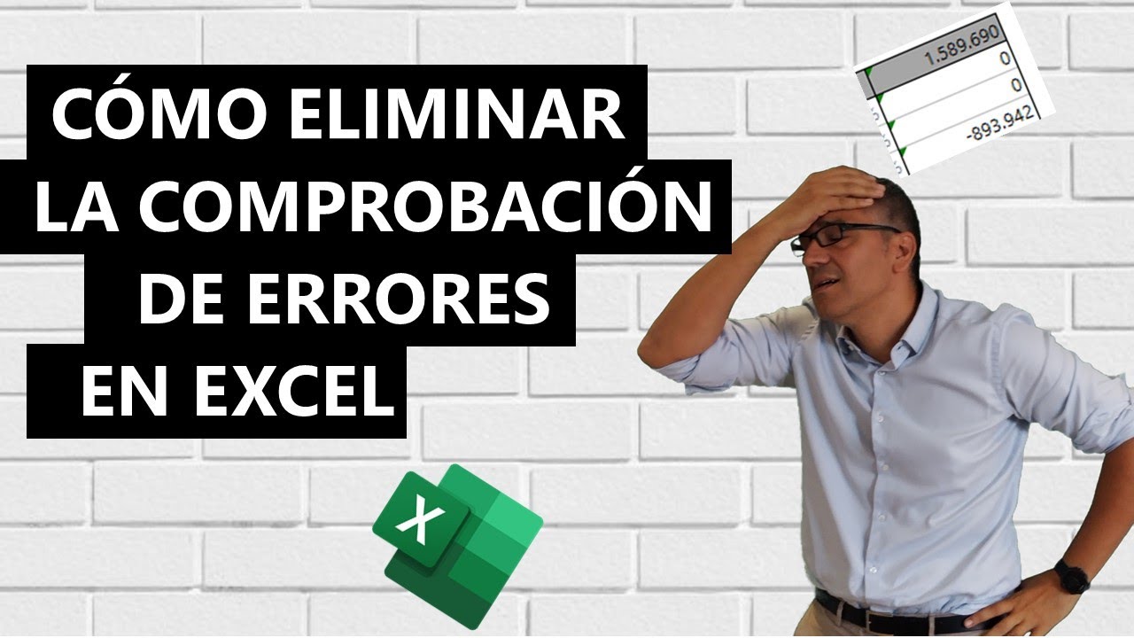 Cómo eliminar la comprobación de errores en Excel - YouTube