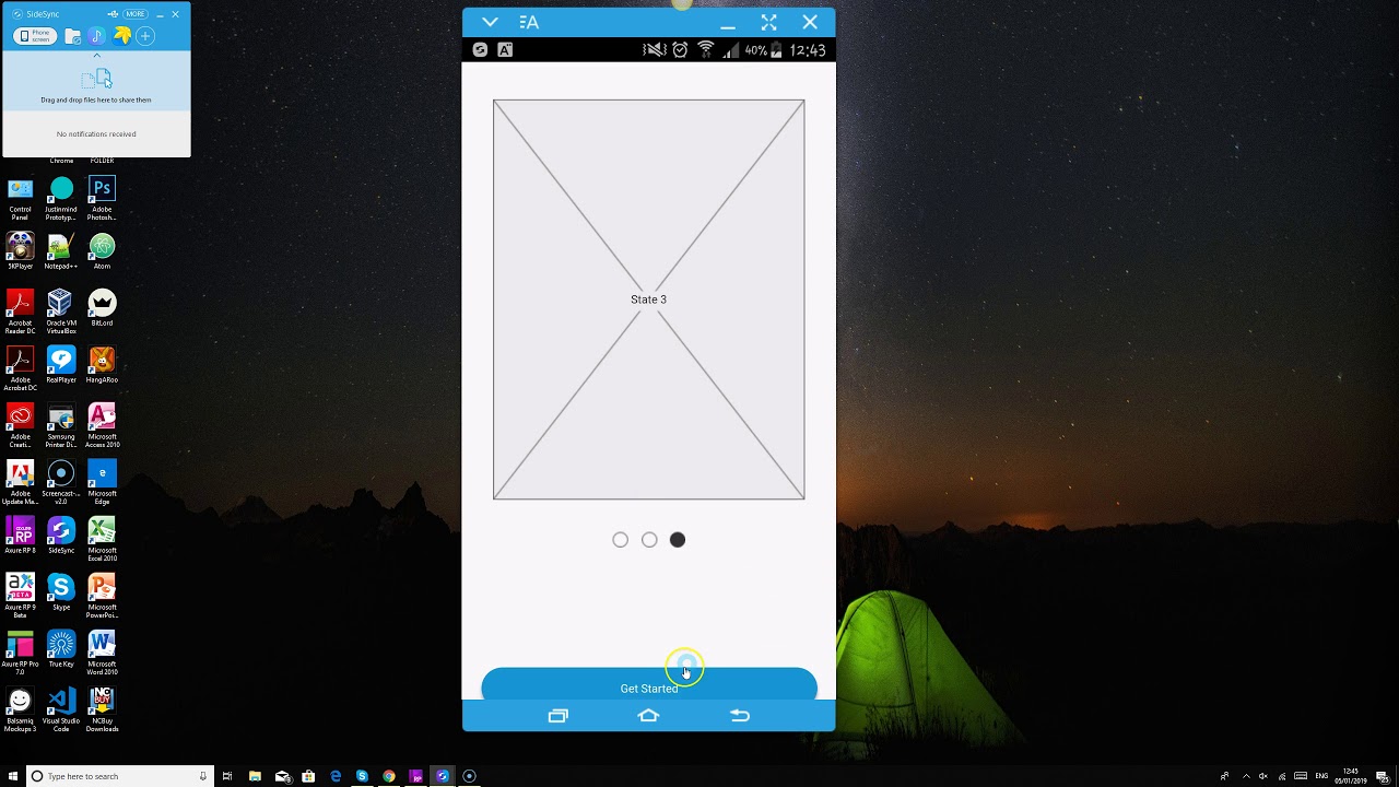 Preview Prototype On Real Mobile Device Samsung Galaxy Note 4 - YouTube