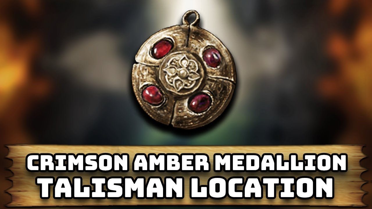 How to Find Crimson Amber Medallion +3 Talisman in Elden Ring Shadow of ...
