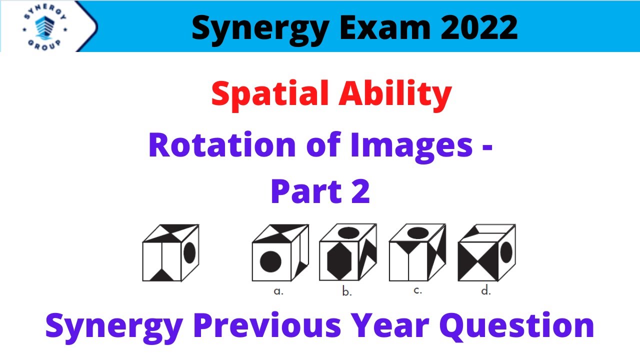 Spatial Ability - Image Rotation | Cubes with Patterns | Non Verbal ...