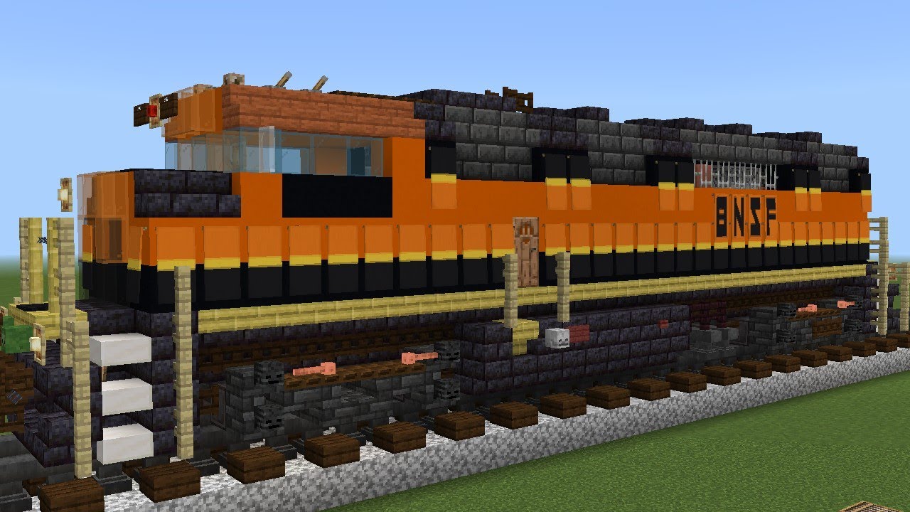 Minecrafting Tutorial - BNSF F59PH Fantasy Locomotive How to Build ...