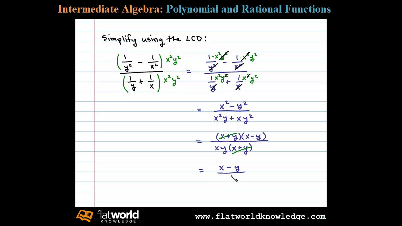 Simplify A Complex Fraction Algebra Fwk 04 0603 YouTube Simplify A Complex Fraction Algebra Fwk 04 0603 YouTube