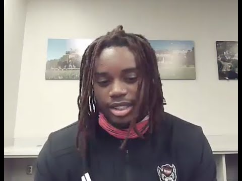 NC State defensive end Terrell Dawkins Duke game week presser - YouTube
