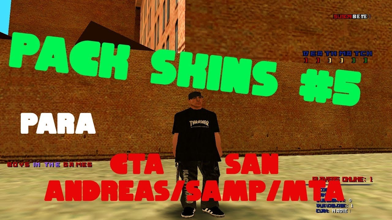 PACK SKINS #5 para GTA SAN ANDREAS/SAMP/MTA - YouTube