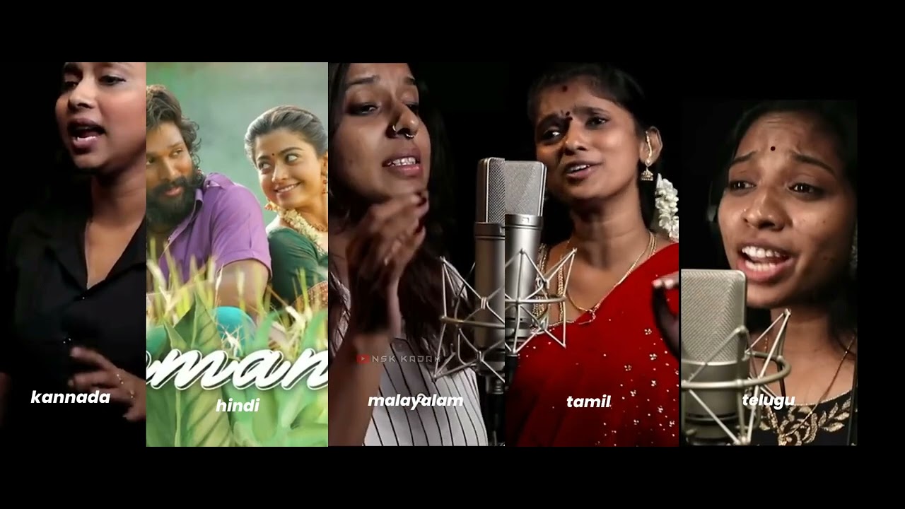 Saami saami song/Telugu,hindi kannada,malayalam,Tamil/Alluarjun pushpa ...