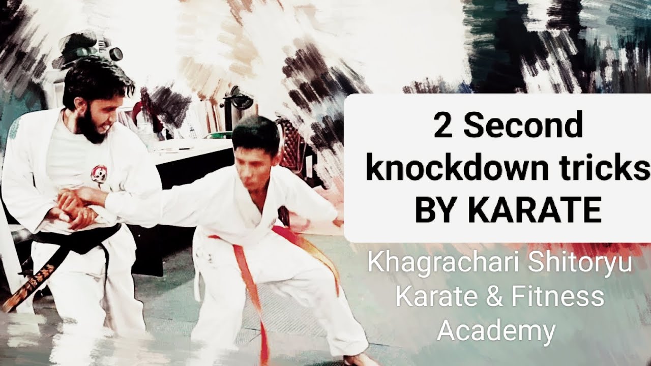 Second knockdown tricks. One of basic knockdown karate technic..| How to defence yourself - YouTube