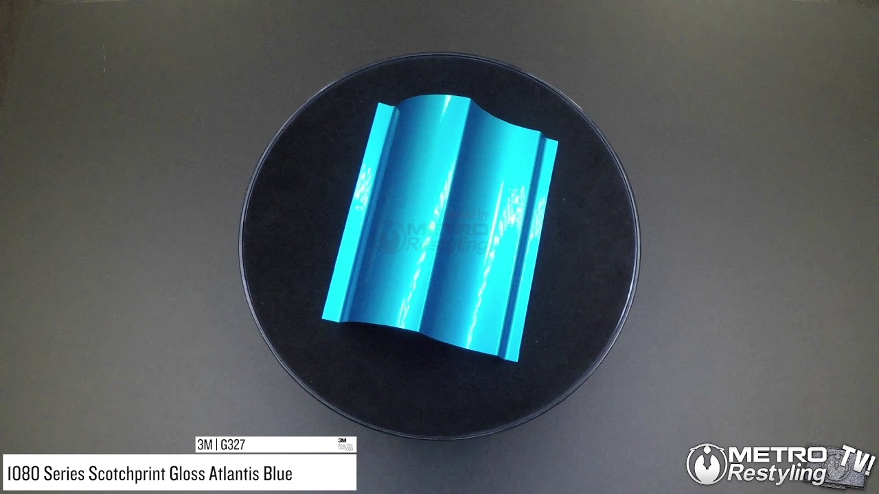 3M 1080 Gloss Atlantis Blue G327 Vinyl Wrap Car Wrapping Film - YouTube
