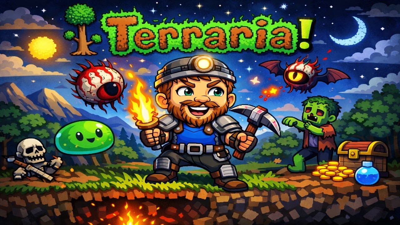 Terraria Co-op w/@DrLazerBread | Part 3 - YouTube