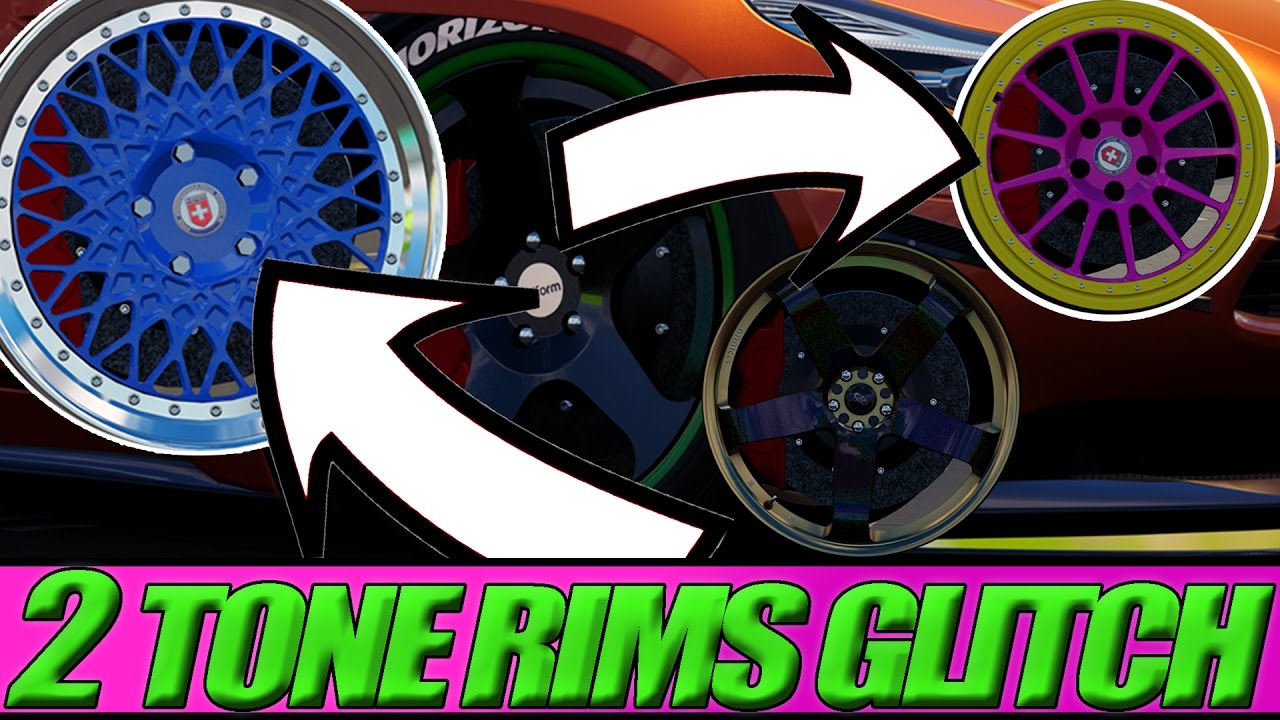 2 TONE RIMS PAINT GLITCH | Forza Horizon 3 - YouTube