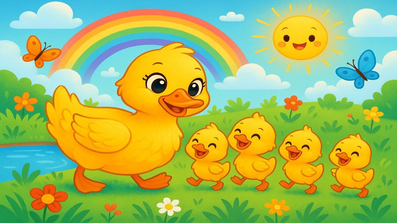 Nursery Rhyme : Five Little Ducks Song for Toddlers and Kids - YouTube