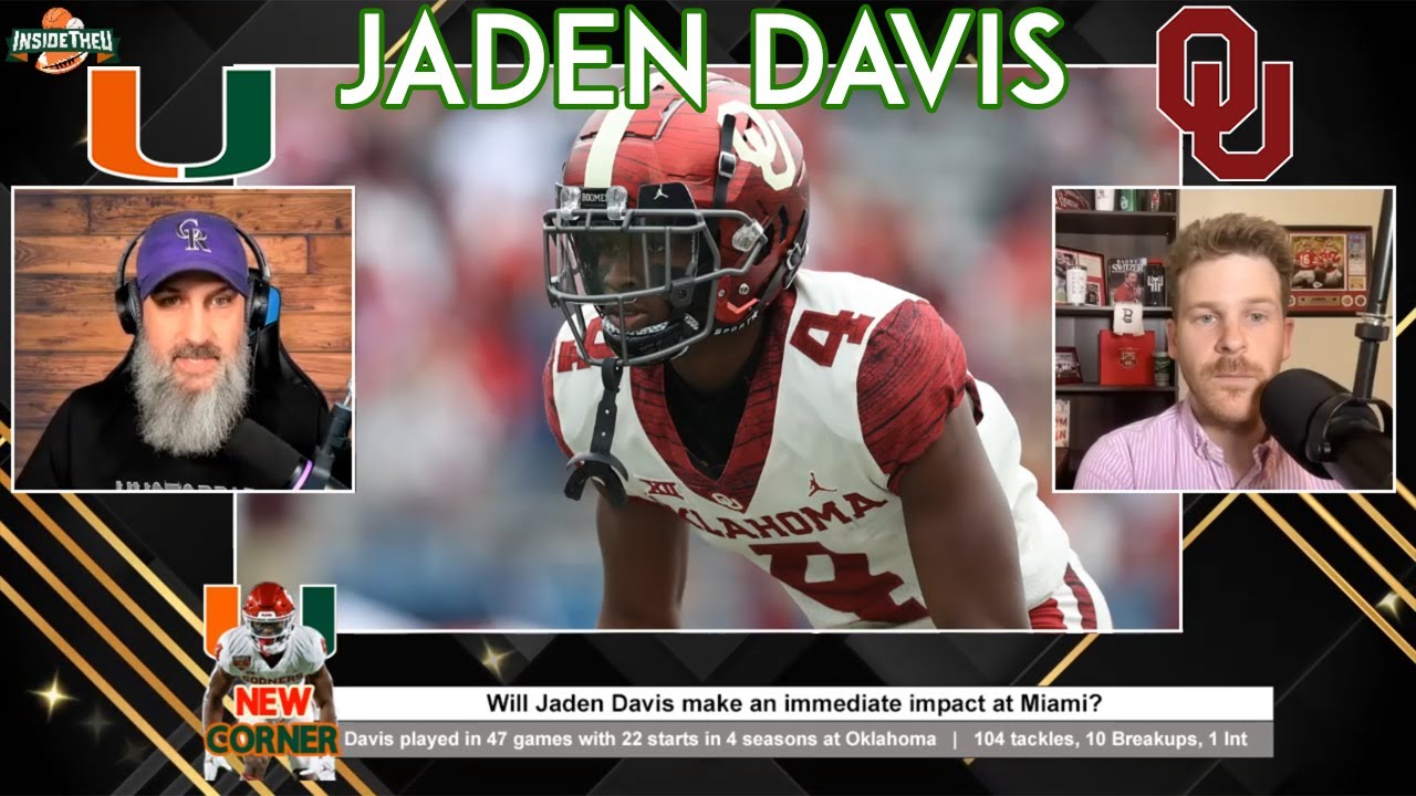 INSIGHT on New Miami CB Jaden Davis From Oklahoma 🏈Josh Helmer w ...