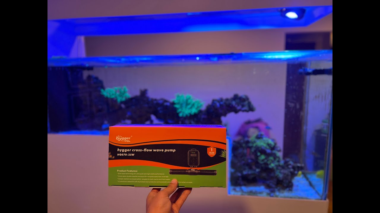 hygger Aquarium Wave Maker "gyro pump" review/install on the peninsula ...