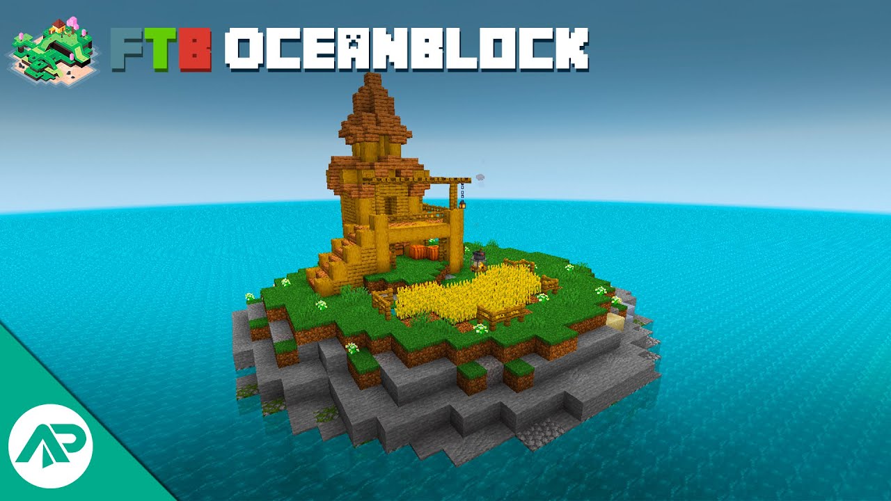 ESTOU PERDIDO NO OCEANO! :: FTB OceanBlock #1 | Minecraft Modpack 1.16. ...