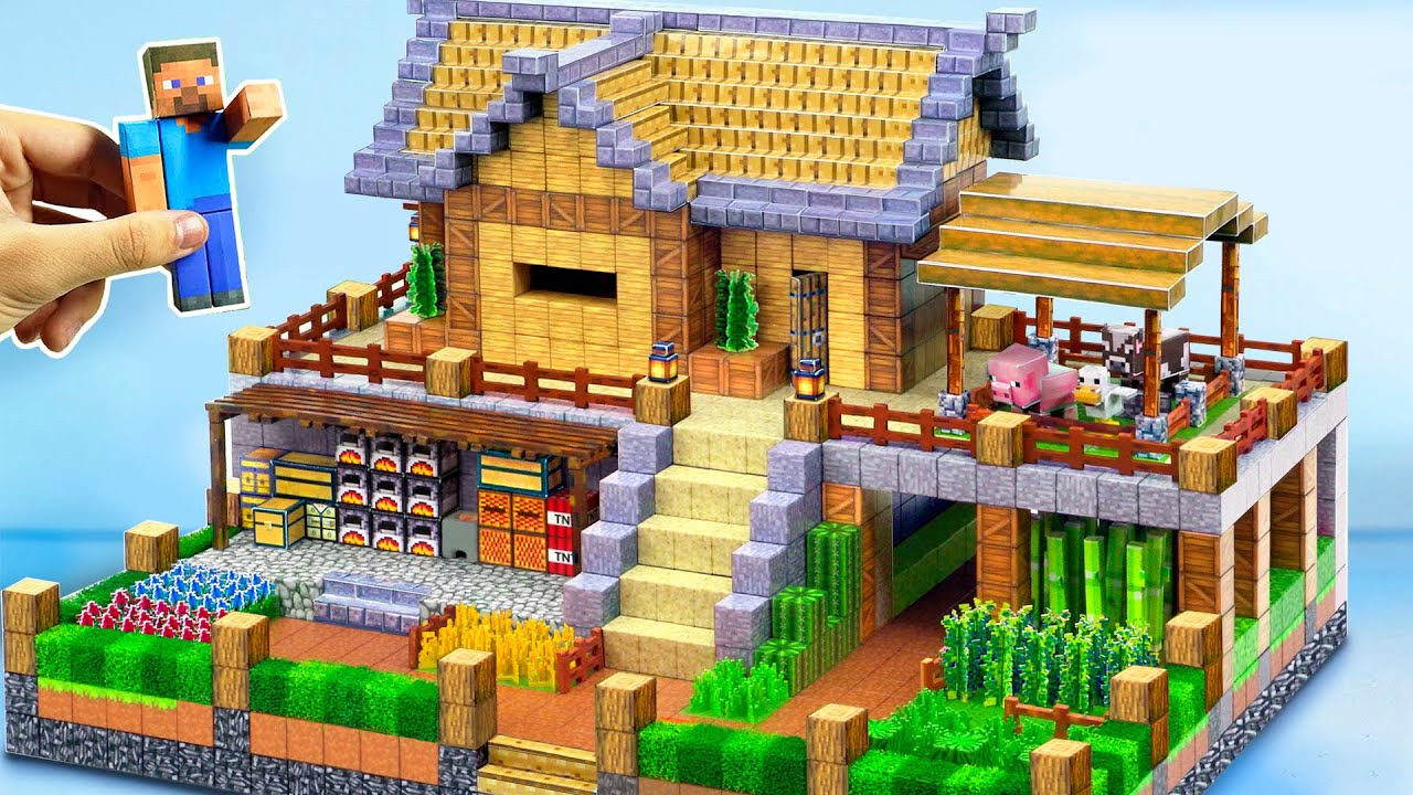 How To Build a Survival Base Tutorial from Magnetic Blocks | Magnet ...