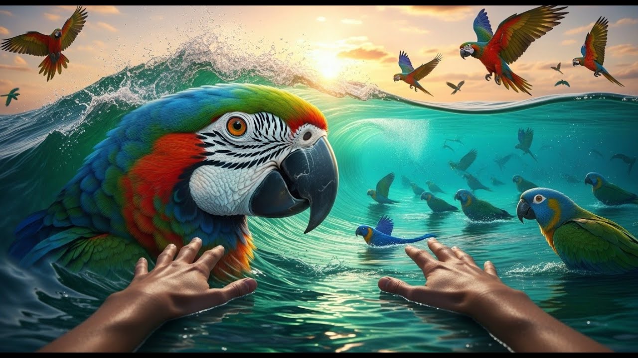 Which Animal Would You Swim With? Crystal Ocean POV With Transparent ...