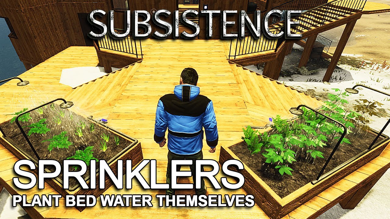 Subsistence Alpha 62 | Water Sprinklers for Plant Bed | S9 EP53 - YouTube