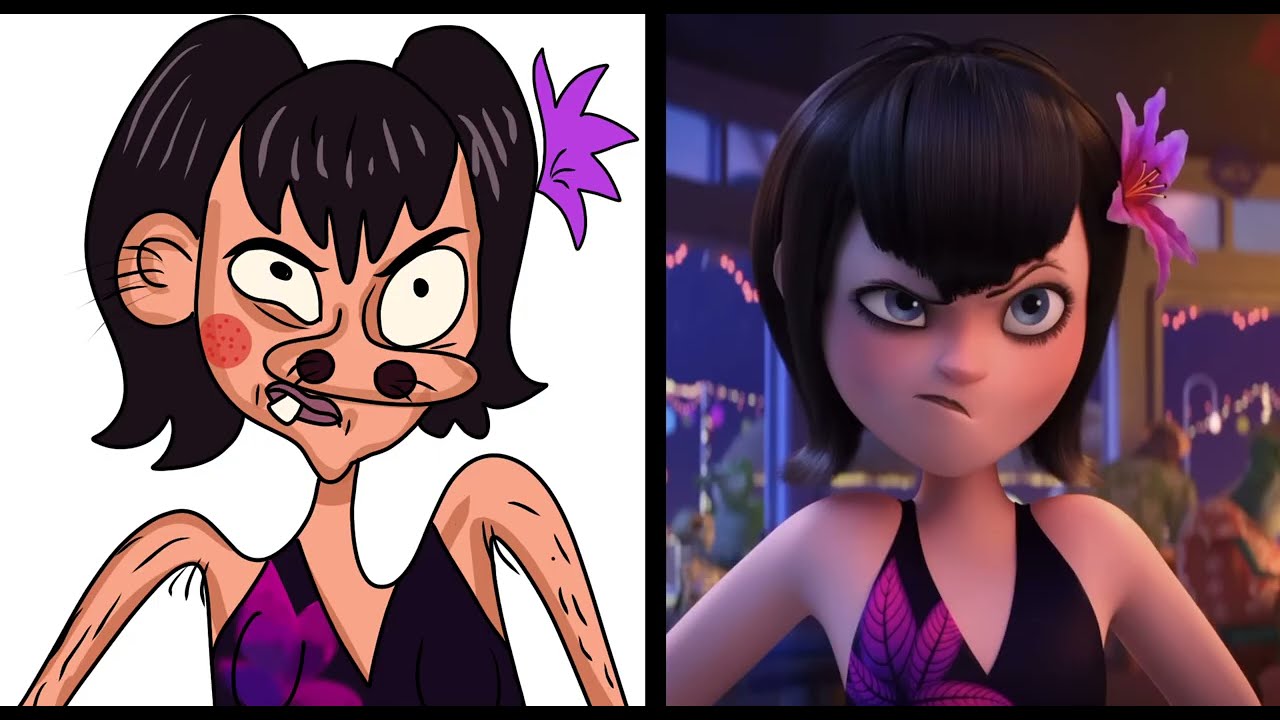 hotel transylvania Dracula’s date scene with Ericka drawing meme🧛‍♀️ ...