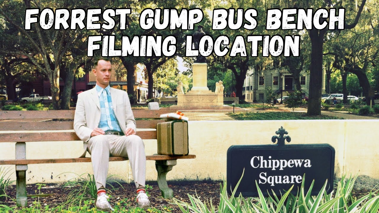 Forrest Gump Classic Bus Bench Scenes were Filmed Here - YouTube