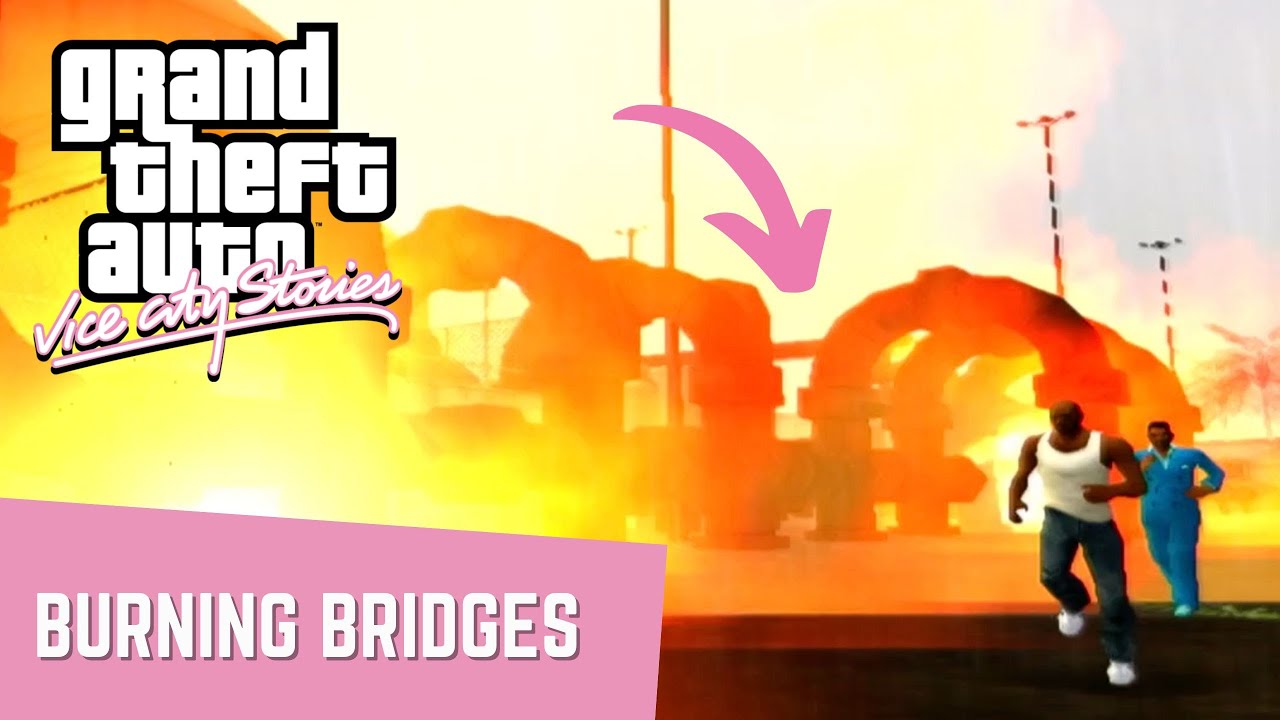 GTA Vice City Stories - Burning Bridges (Massive Explosion!!) - YouTube