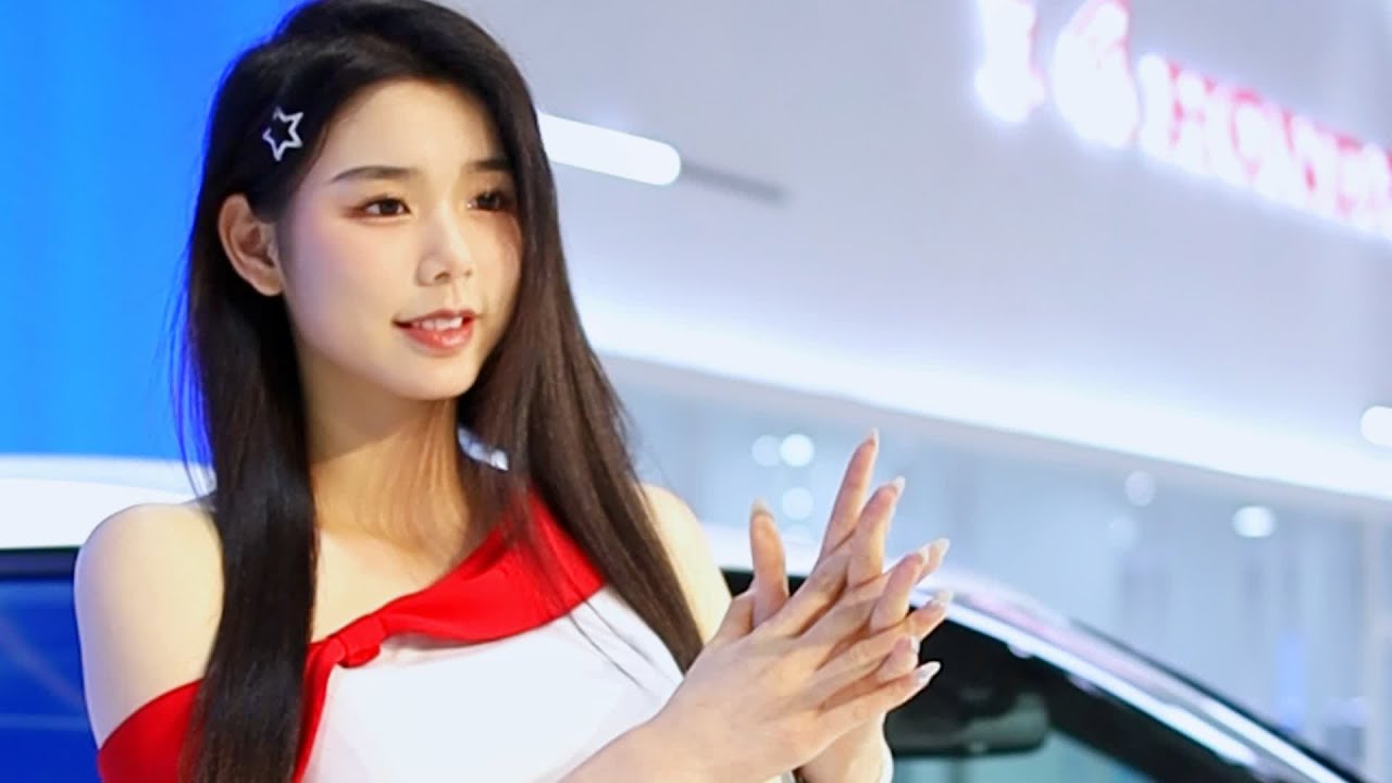 【4K】逛車展影美女車模第10期 #Car Show Model #beauty #bellezza - YouTube