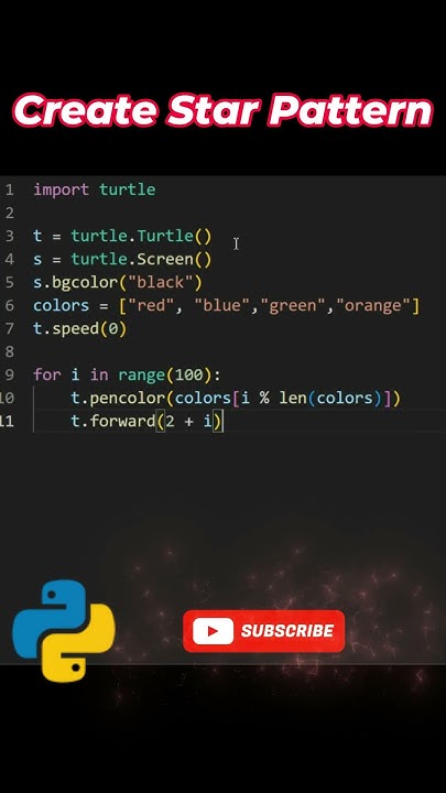 Python Star Pattern Program in 60 Seconds | Short Tutorial #coding # ...