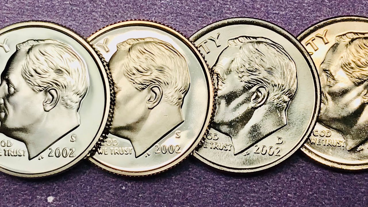 $260 Million US 2002 Dime Coins Minted - United States Roosevelt - YouTube