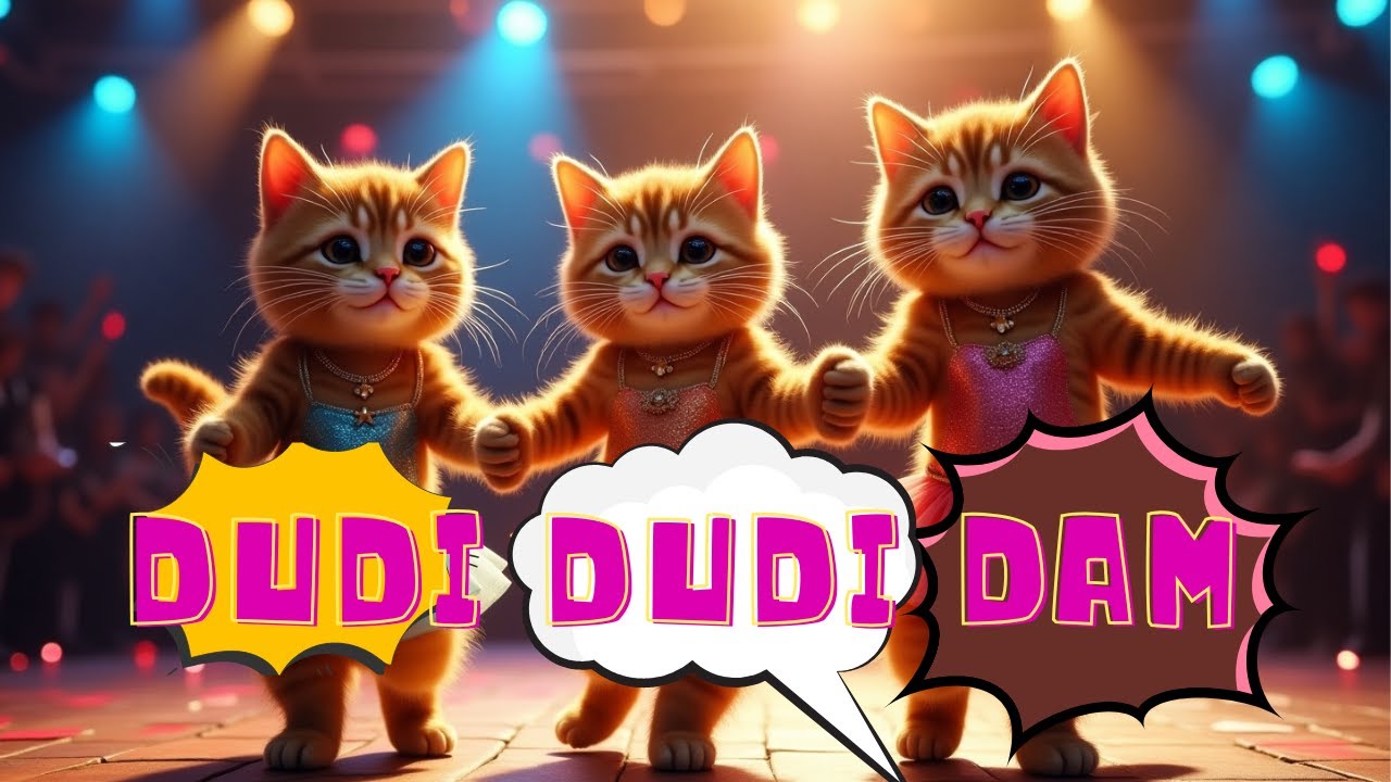 Dudi Dudi Dam Cat Dance | Kitten Dance | Kids Cartoon 2025 | Catloves22 ...