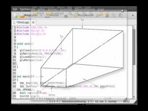 OpenGL (SDL,c++) tutorial 1 (part 1) - hello world - YouTube