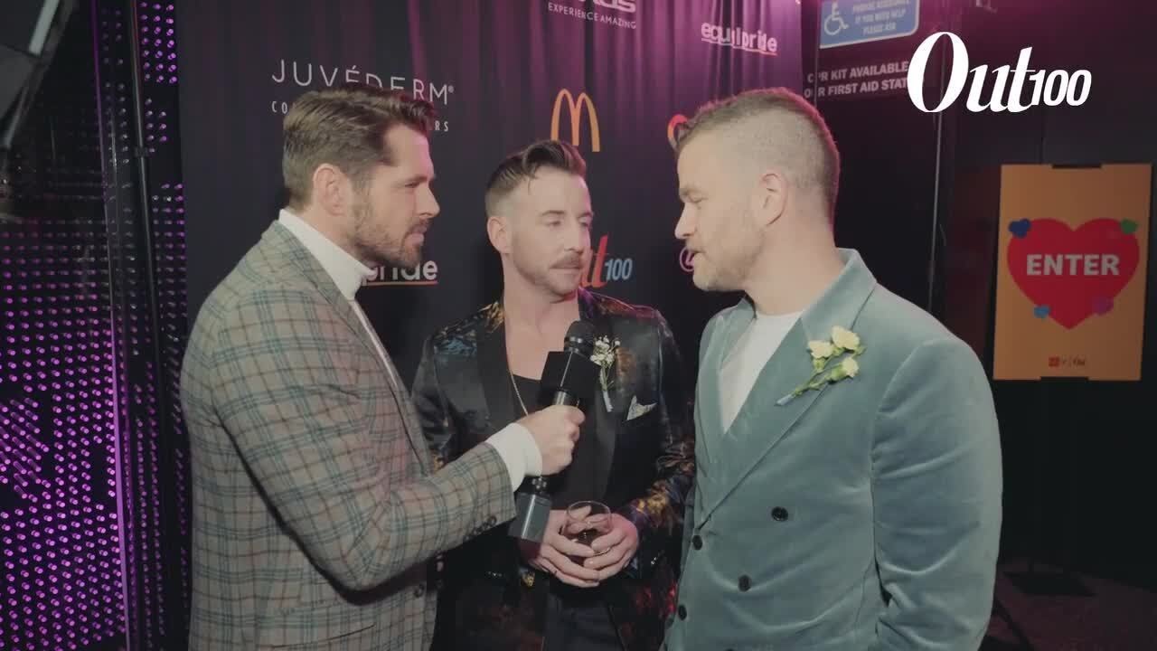 Sugarwood Co-founders and Stephen Walker | Out100 Red Carpet - YouTube