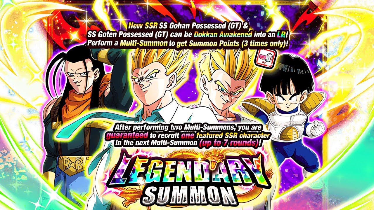 LR POSSESSED GOHAN & GOTEN LEGENDARY BANNER SUMMONS! Dragon Ball Z ...