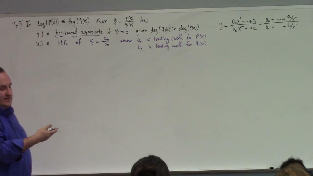 College Algebra: Section 4: Graphing Rational Functions, 10-16-23 - YouTube