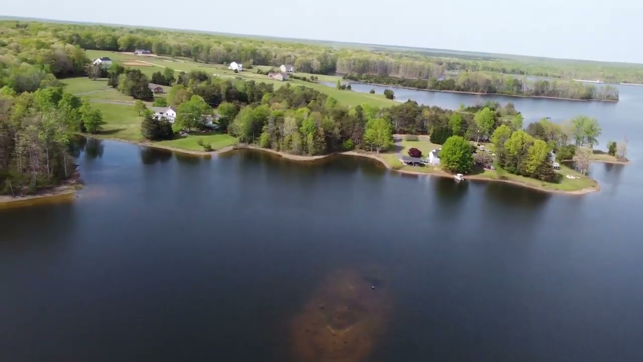 Hunting Run Reservoir by Drone - YouTube